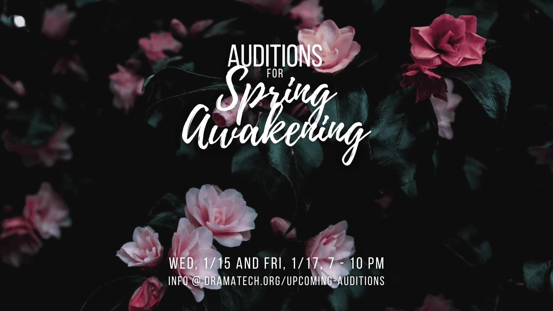 Upcoming Auditions - DramaTech Theatre